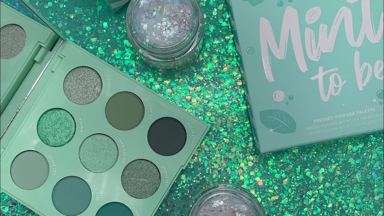 ColourPop Cosmetics Mint To Be Palette: 1st Impressions 👀 - YouTube