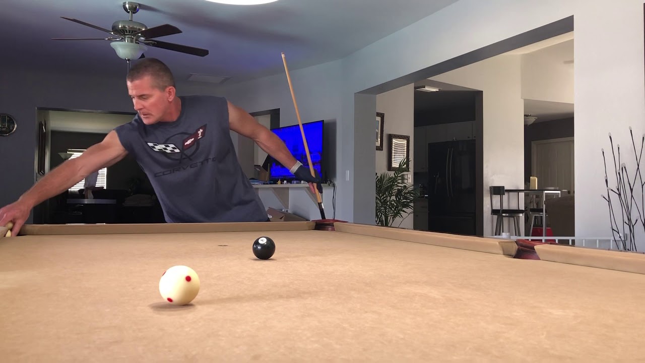 Pool stroke drill- straight shots!! - YouTube