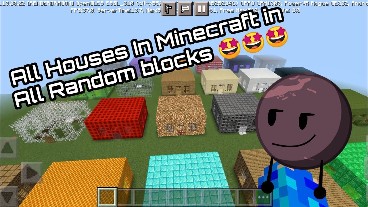 All Houses in Minecraft but Random blocks 🤩🤩 (almost finished) - YouTube