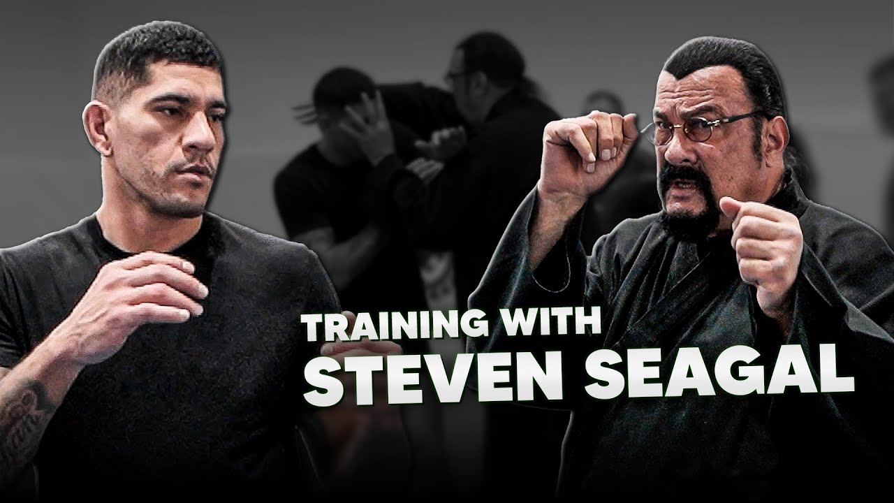 STEVEN SEAGAL ensina ALEX PEREIRA técnicas para usar no MMA - YouTube