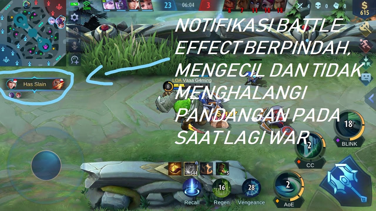TUTORIAL CARA MEMINDAHKAN DAN MENGECILKAN NOTIF BATTLE EFFECT MOBILE ...