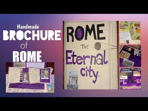 Handmade brochure of Rome the Eternal city.... - YouTube