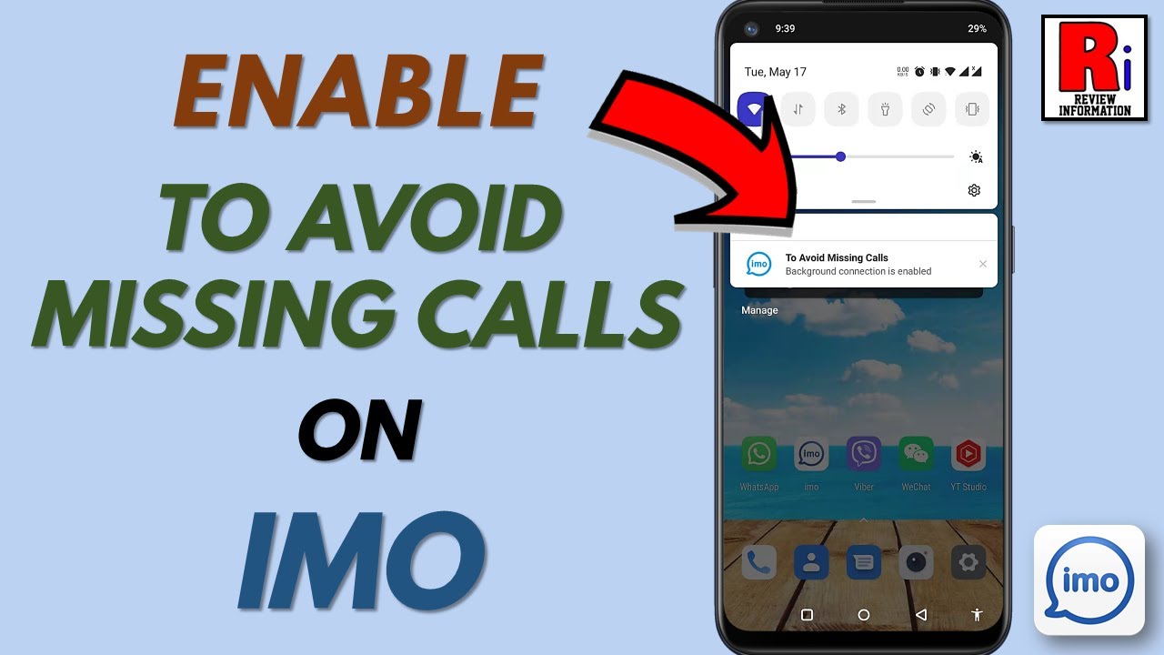 How to Enable To Avoid Missing Calls Feature on Imo - YouTube