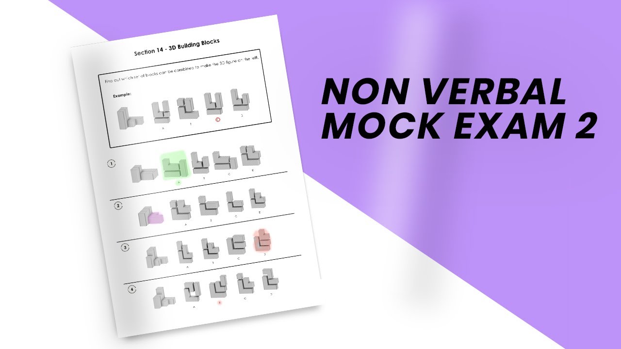 11+ Non Verbal Reasoning - Mock Exam 2 Walkthrough - YouTube