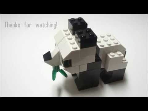 How to build a Lego panda (moc) - YouTube