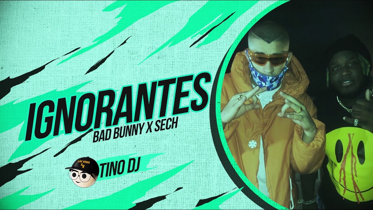 IGNORANTES REMIX - Bad Bunny, Sech | Tino DJ - YouTube