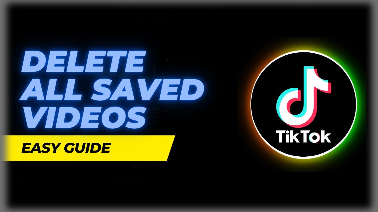 How To Delete All Saved Videos On Tiktok & Fix It If You Cant - YouTube