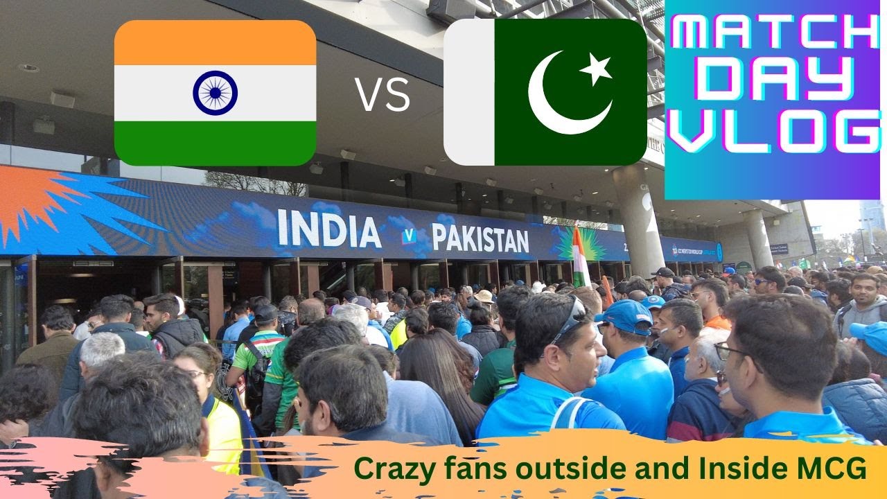 India vs Pakistan MCG 2022 | Crazy fans outside and inside MCG | Match ...