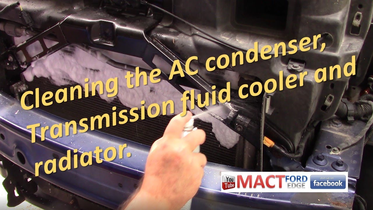 Let's clean the AC condenser Transmission fluid cooler and radiator ...