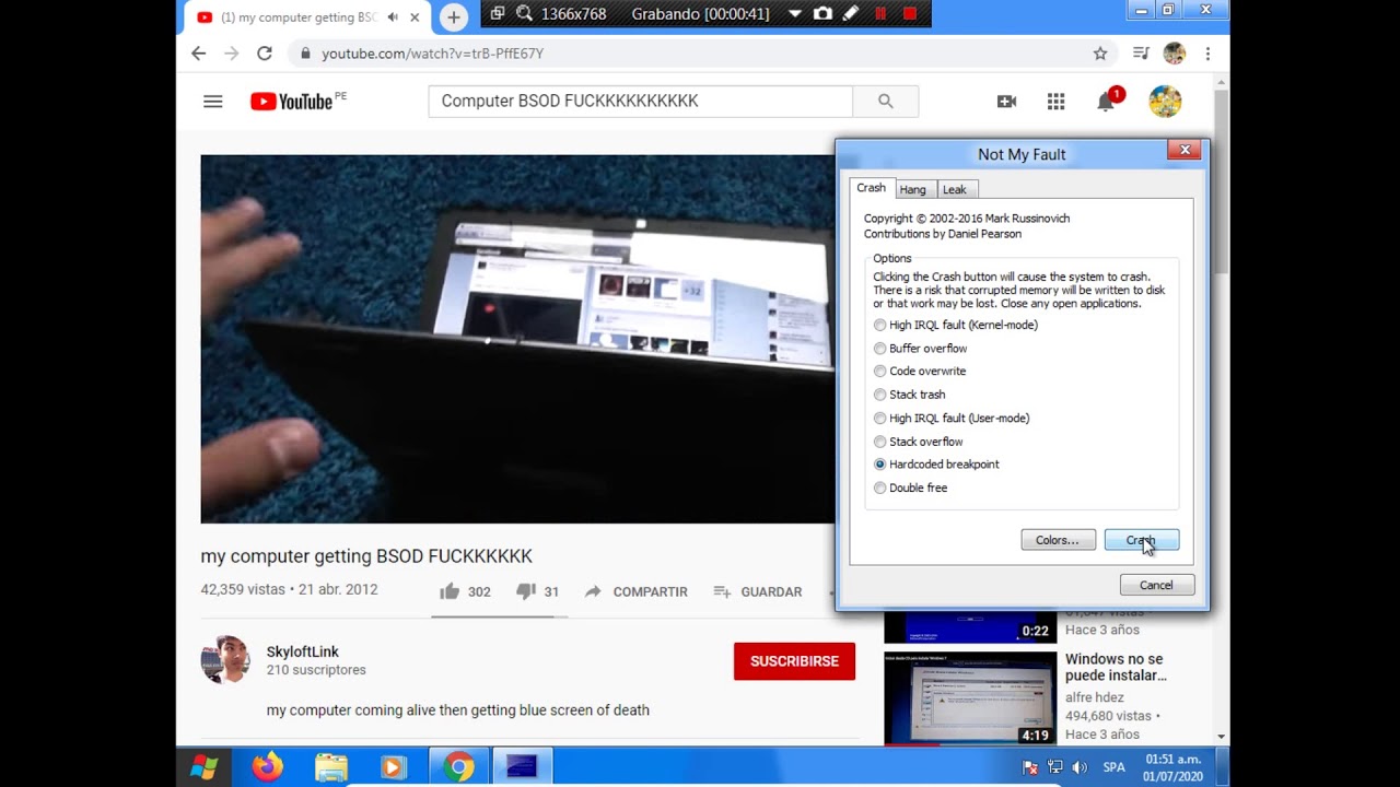 Windows 8 Developer Preview BSOD #70 - YouTube