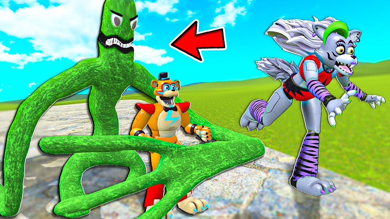 TRAINING RAINBOW FRIENDS (GREEN) TO DEFEAT FNAF SECURITY BREACH! - YouTube