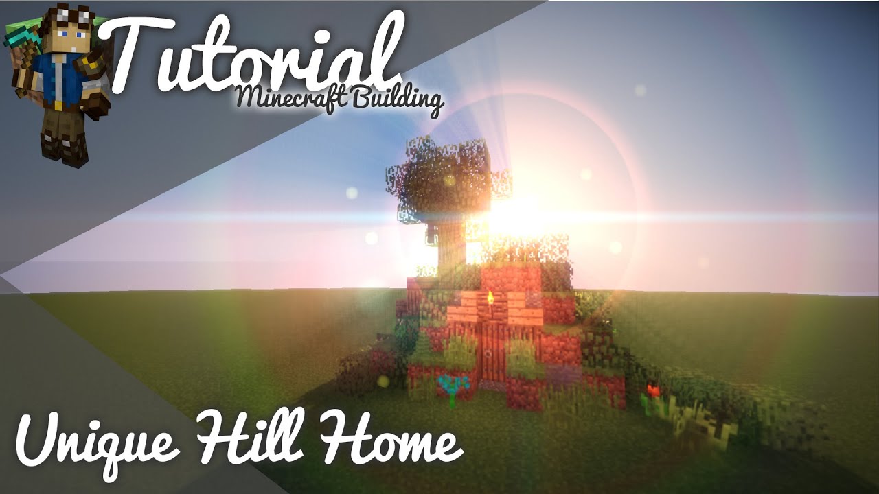 Minecraft Building :: Tutorial - Unique Hill Home - YouTube