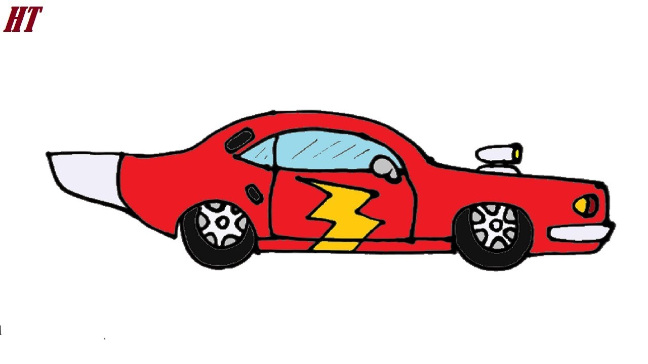 How to draw a Drag Car Easy - YouTube