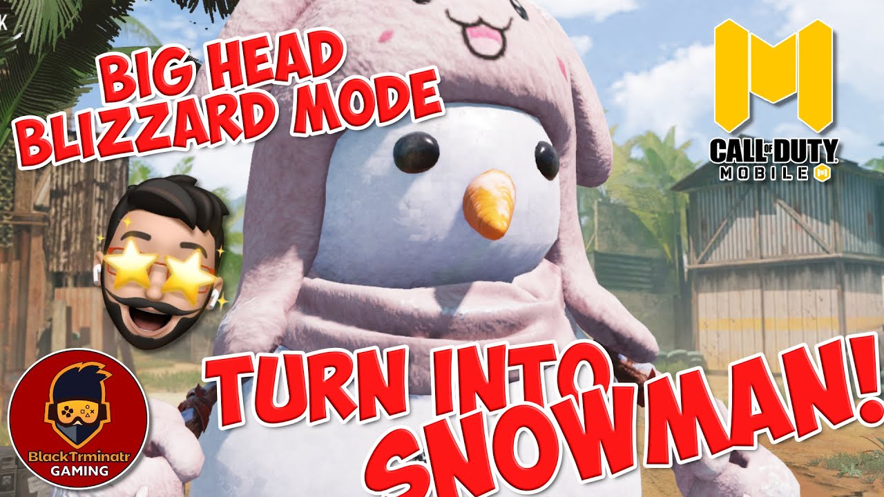 How to Turn into Snowman in Big Head Blizzard Mode | Call of Duty ...
