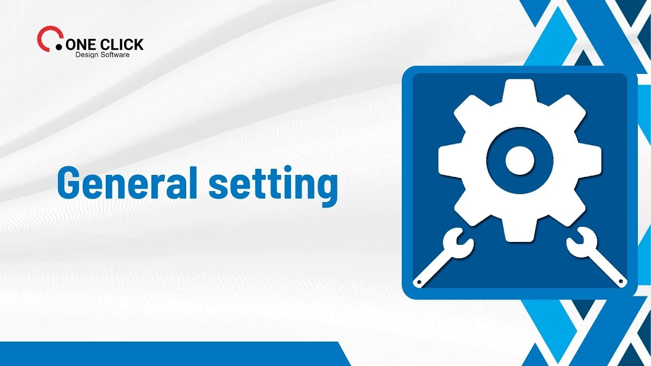 2 - General setting - YouTube