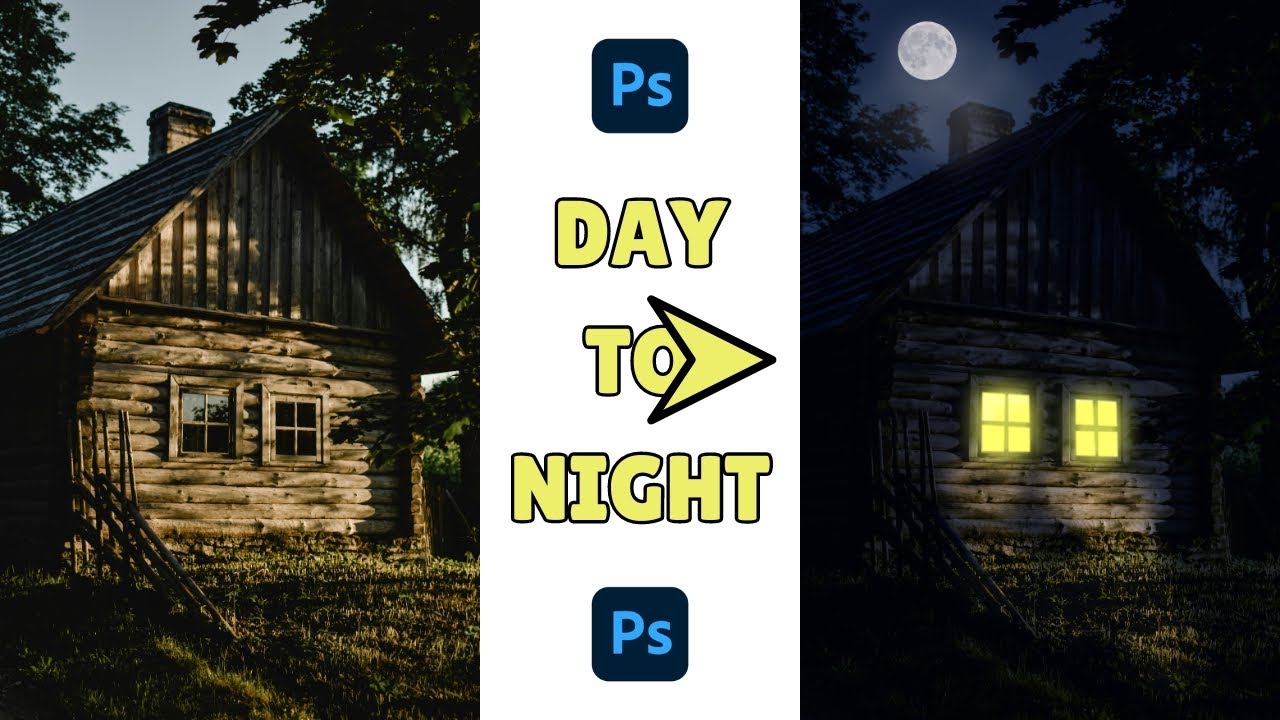 Convert Day Scene to Night Time ||Adobe Photoshop || Full Tutorial ...