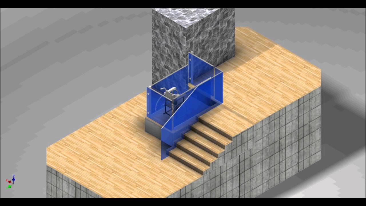 Sesame Fully enclosed platform lift - YouTube