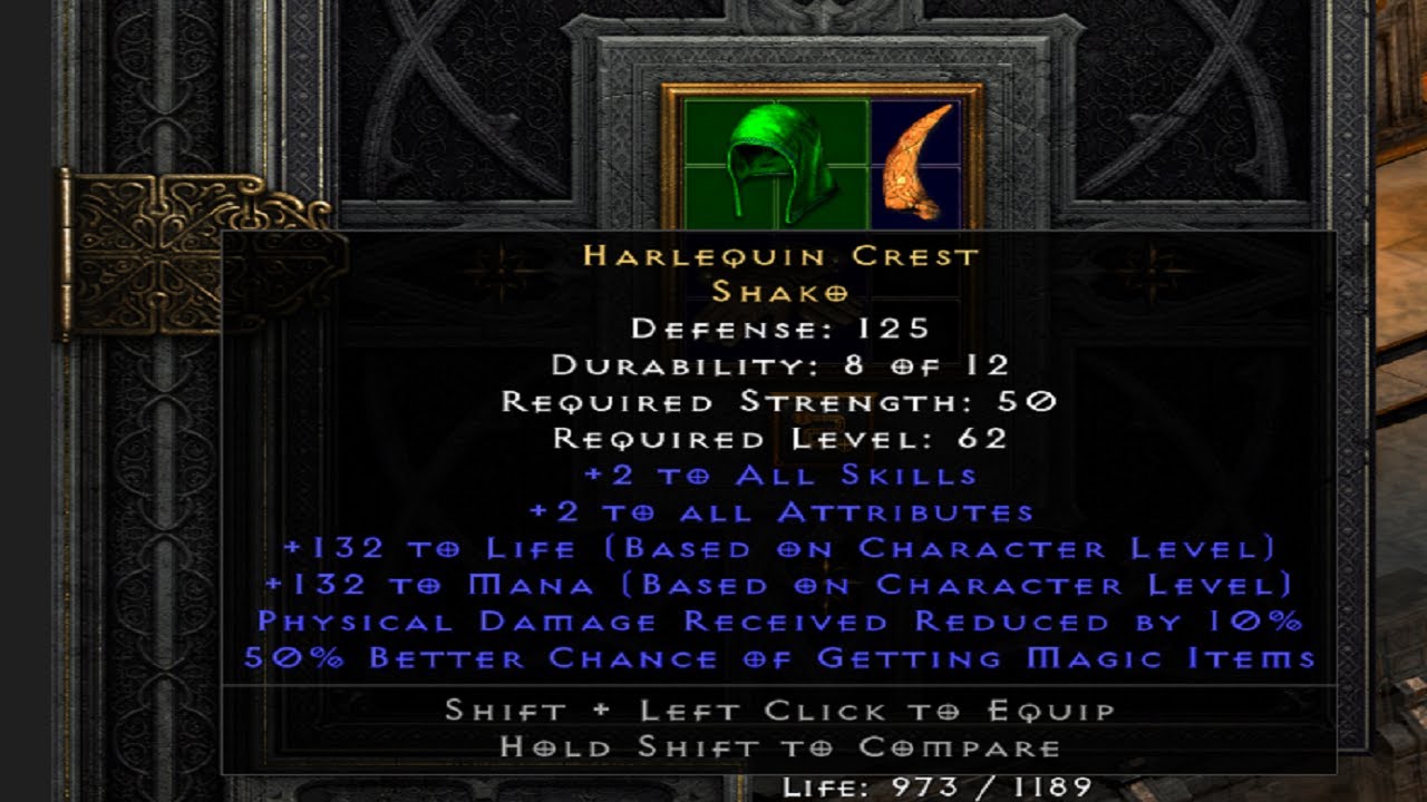 D2R - Shako (Green Hat) - YouTube