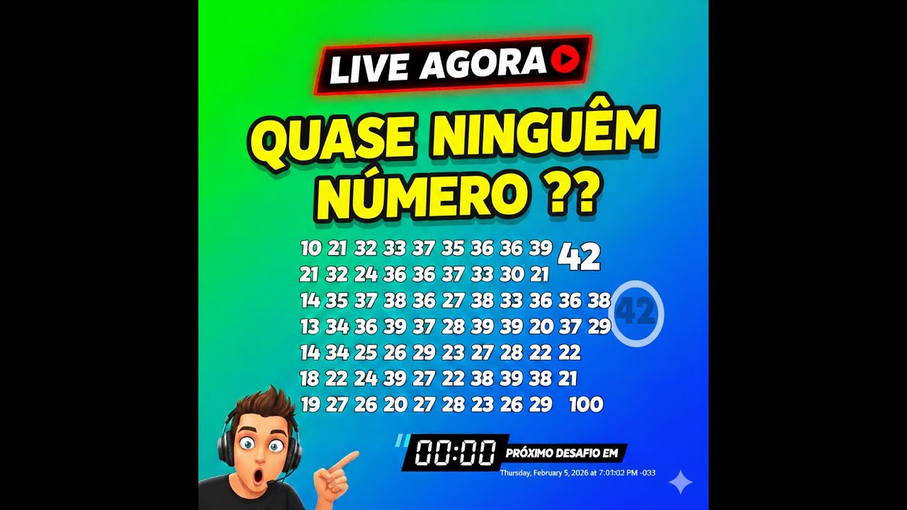 QUASE NINGUÉM ACHA O NÚMERO! 🧠 Desafio de Atenção e QI (LIVE) - YouTube