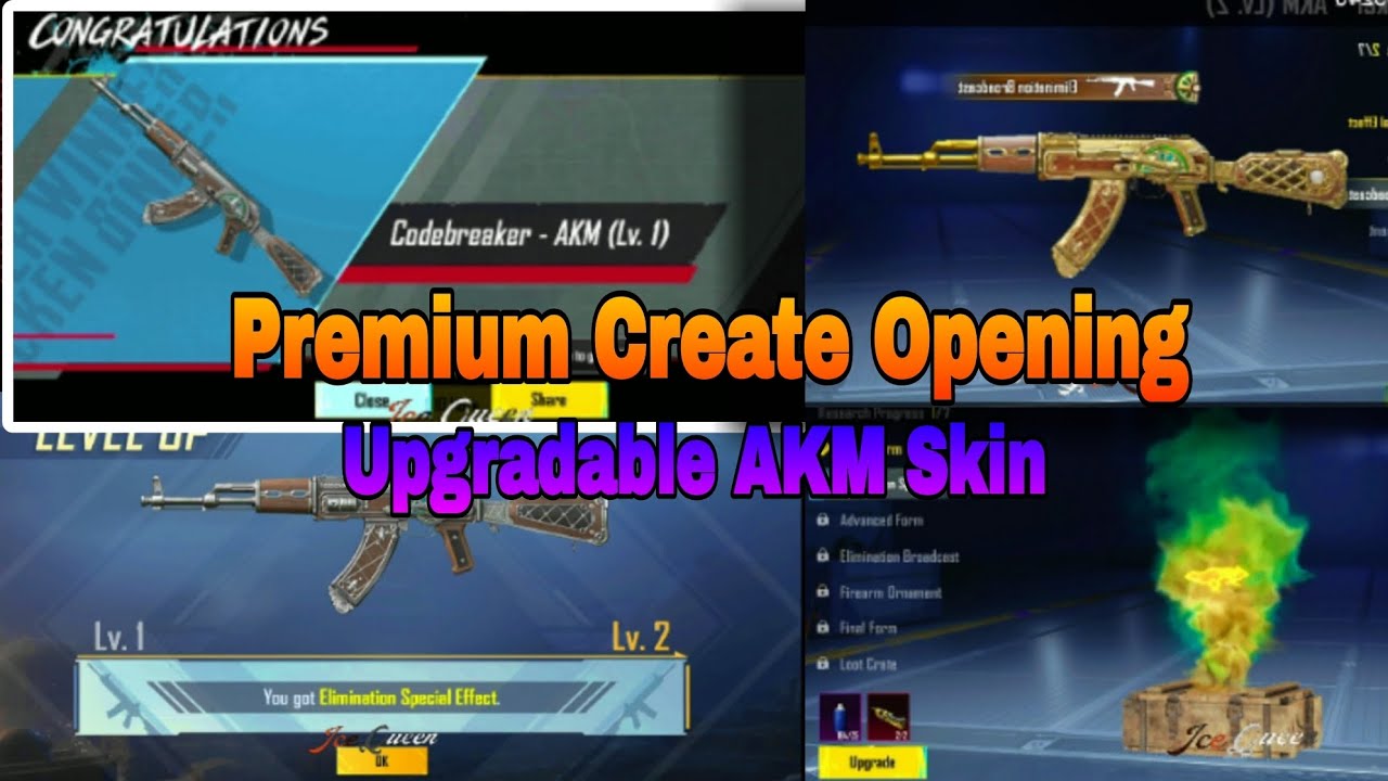 Get Free Upgradable AKM Skin | Premium Create Opening | Guaranteed ...