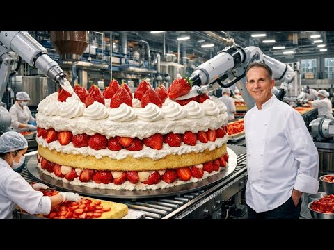 Inside the Giant Strawberry Shortcake Factory: Thomas Keller’s Fresh American Summer Cake