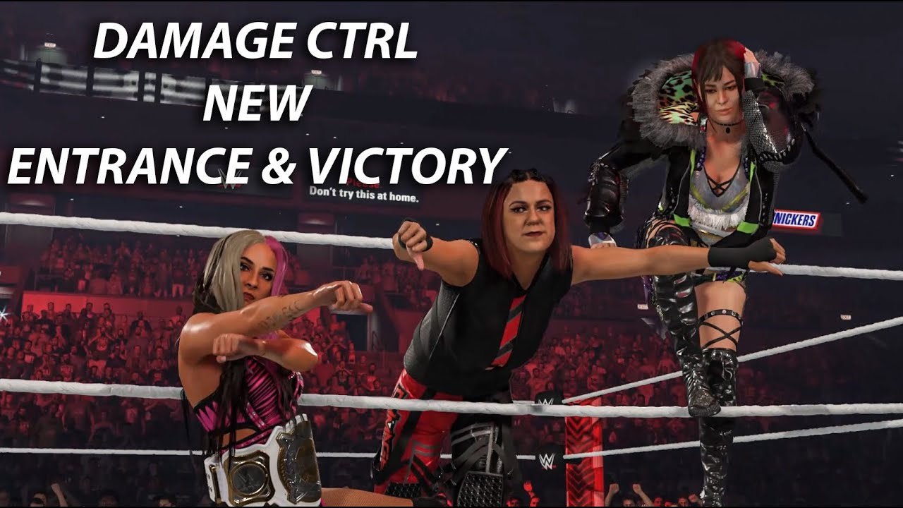 WWE 2K23 Damage CTRL New Added Trio Entrance & Victory Motion - YouTube