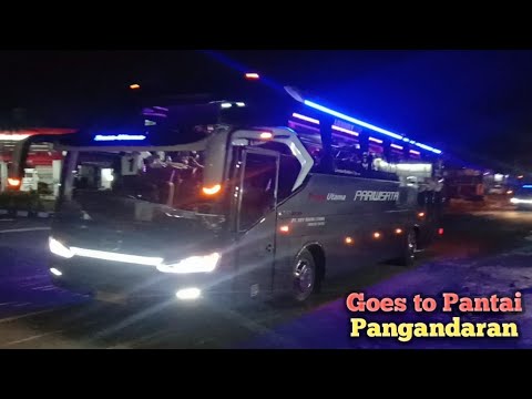 3 Bus Pariwisata City Trans Utama goes to pantai pangandaran - YouTube