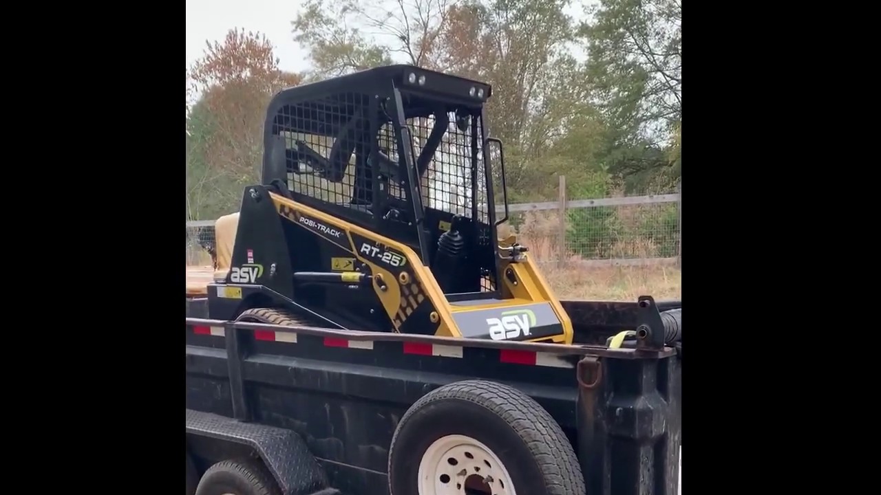 new trailer for my mini skid steer. - YouTube