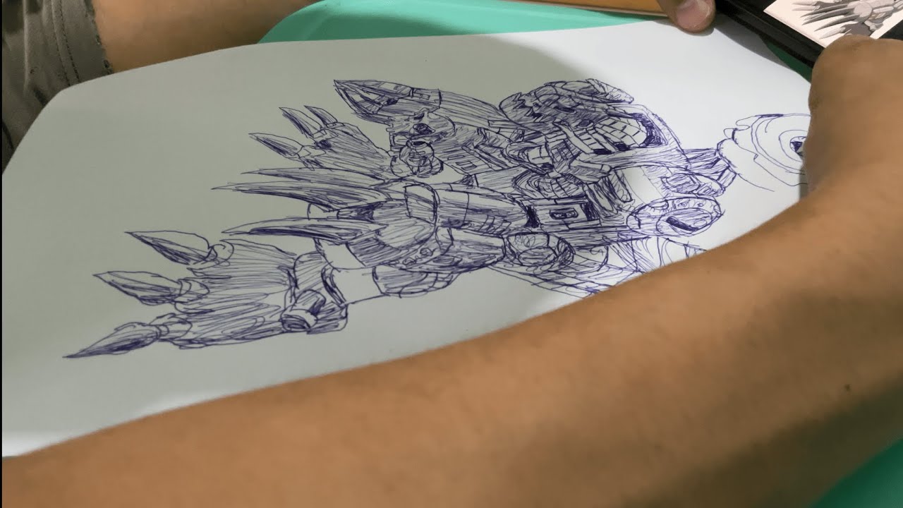 Drawing Mugendramon Part 1 - YouTube