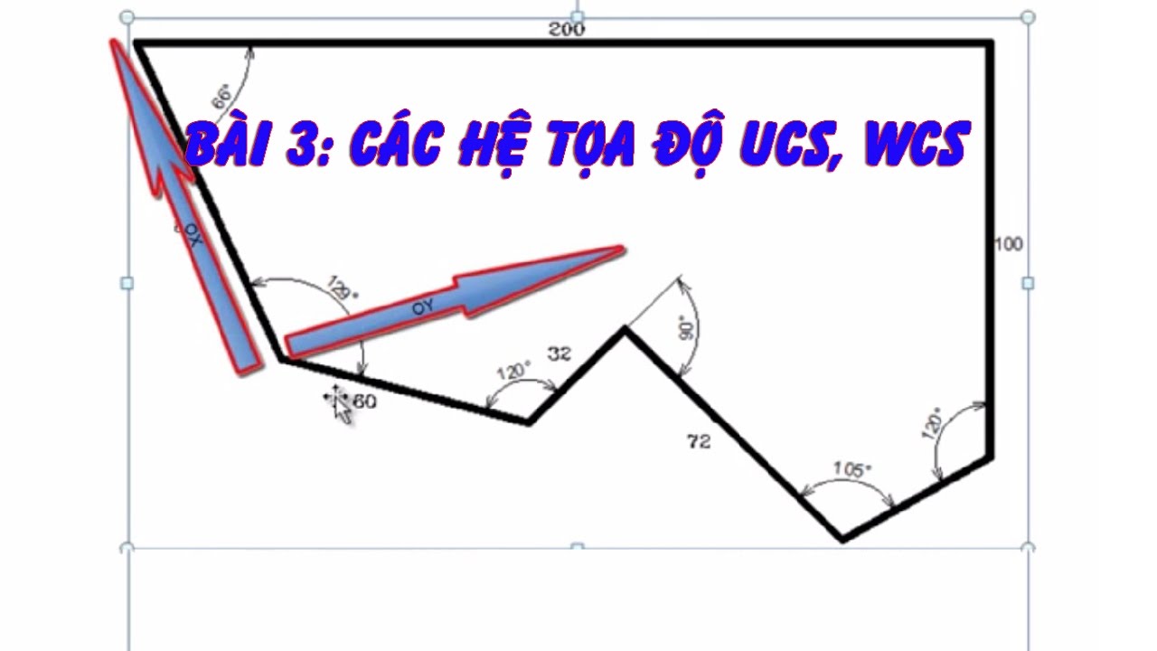 Bài 3: Các hệ tọa độ trong AutoCAD WCS, UCS, DECAC | Học tốt AutoCAD ...