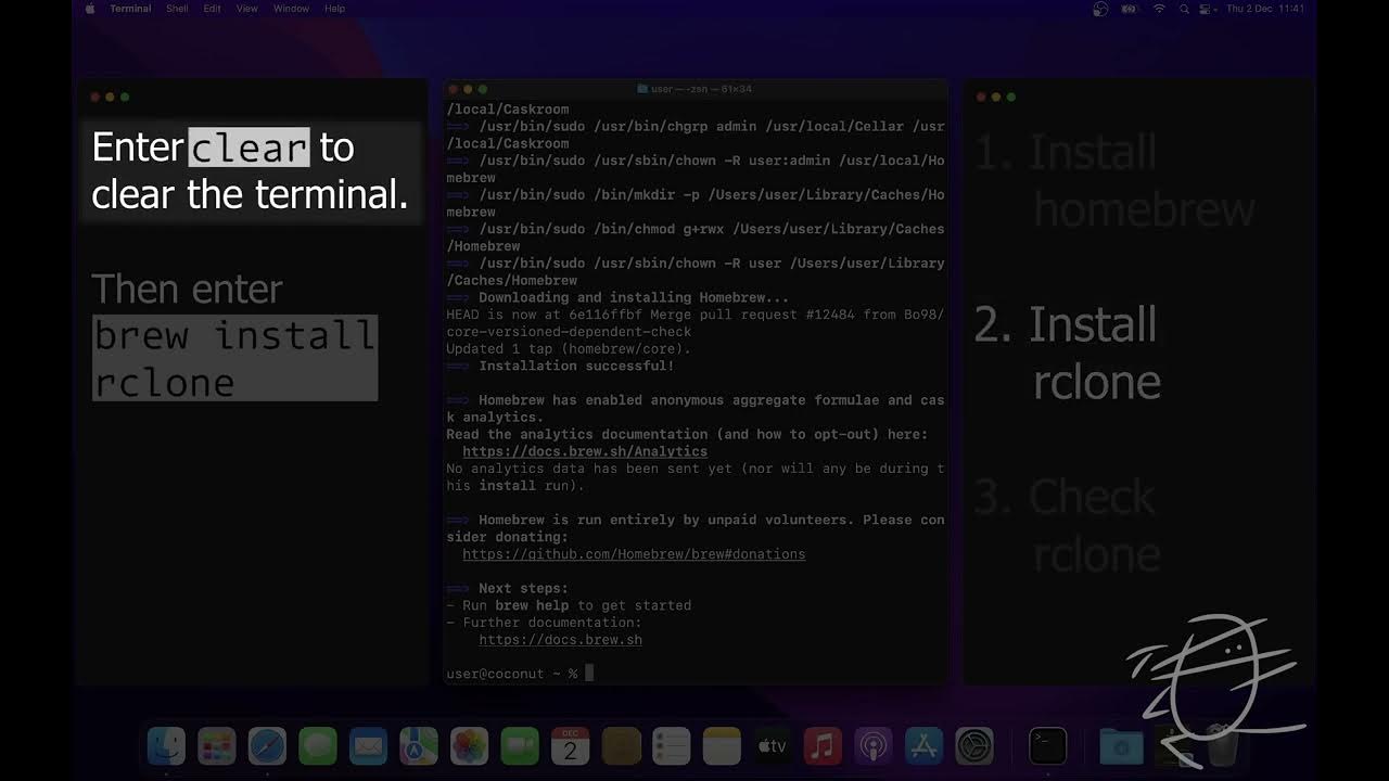 Install Rclone Mac - YouTube