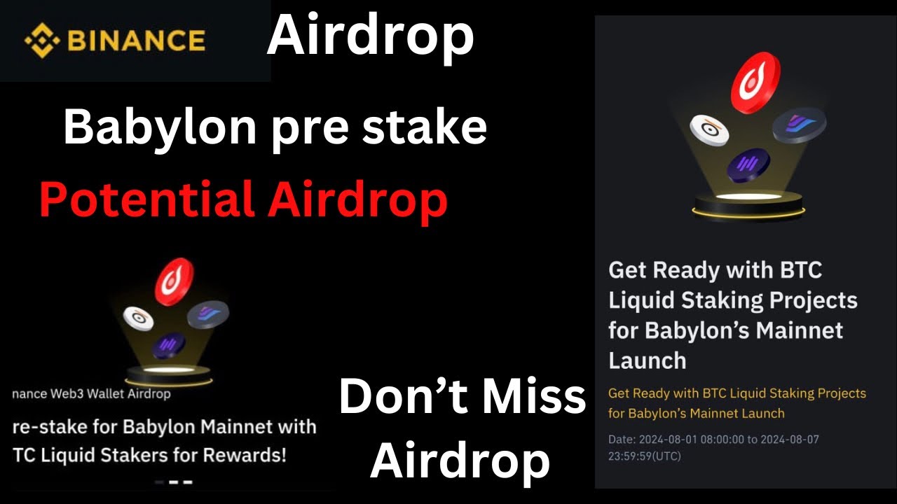 New Binance Babylon pre staking Airdrop | New BTC Staking Airdrop - YouTube