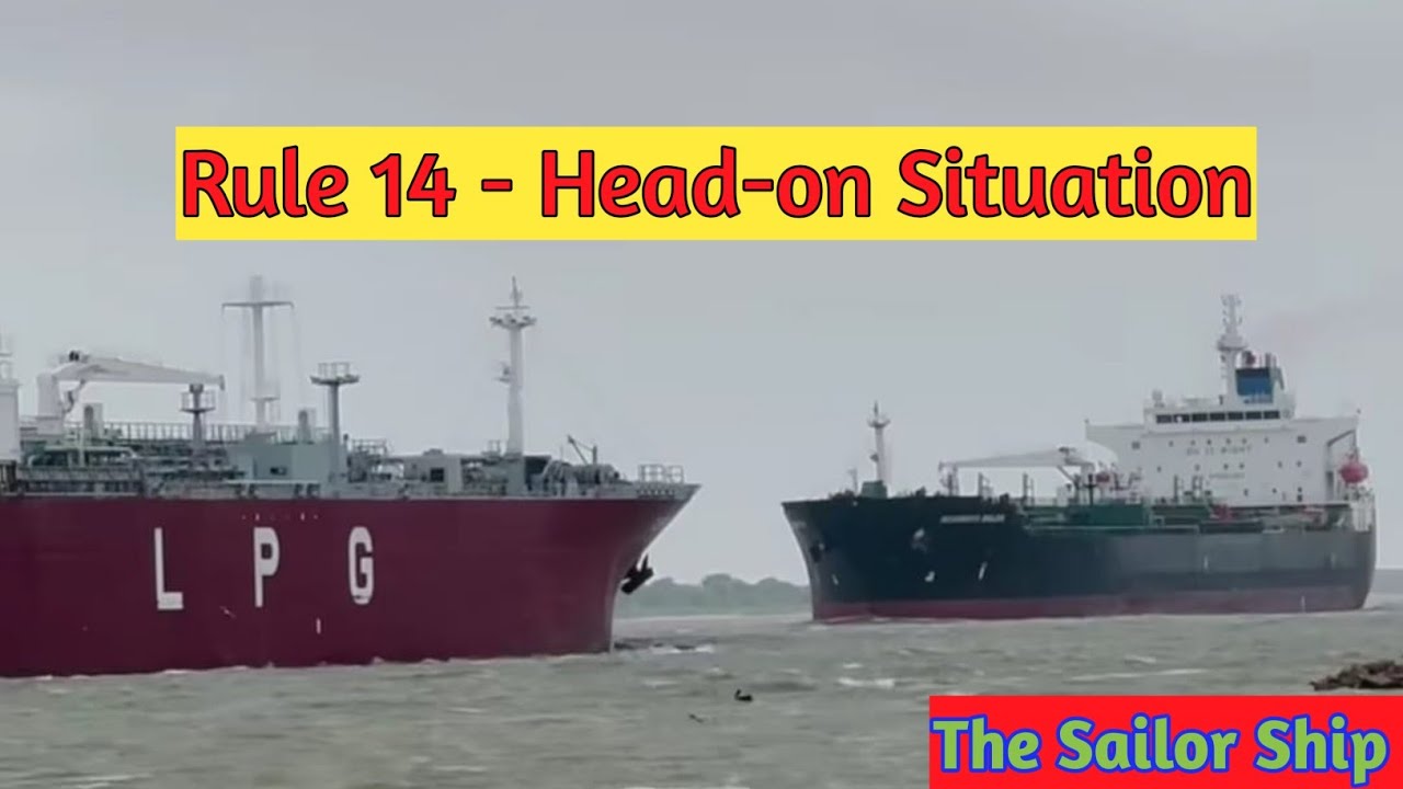 Rule 14 - Head-On Situation/ Colregs/ ROR - YouTube