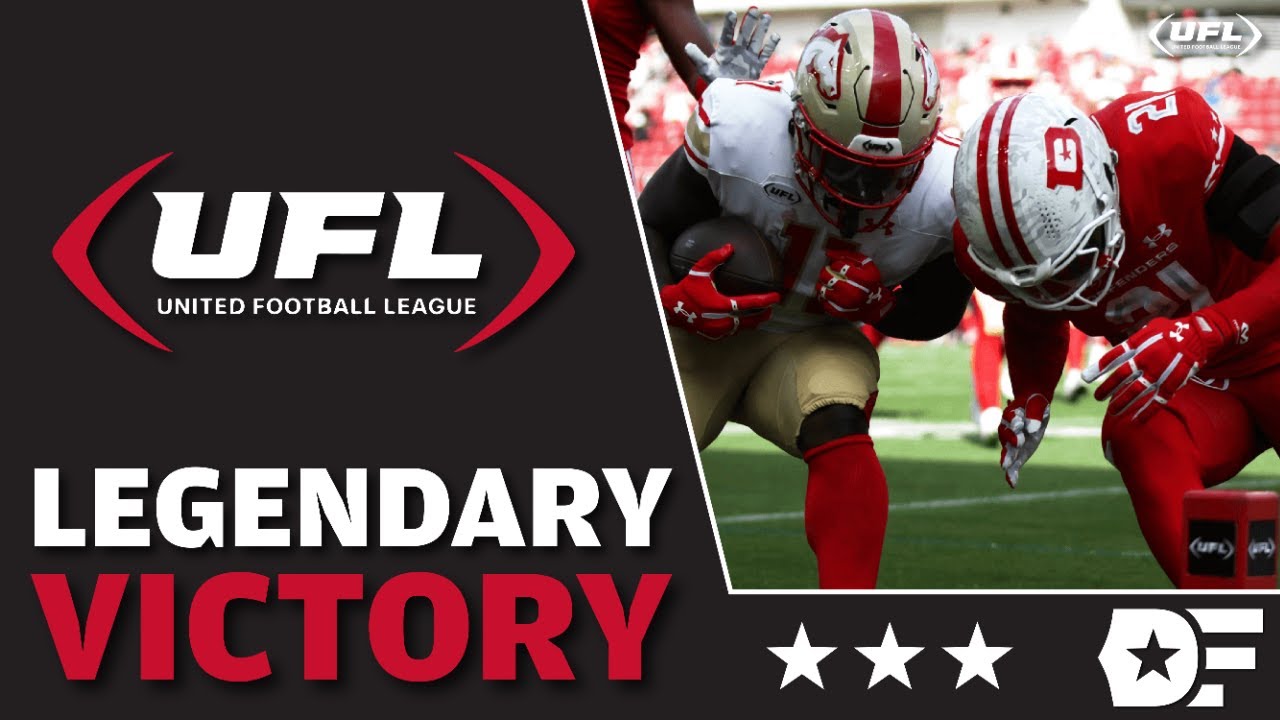 UPSET OF THE YEAR in The UFL - United Football League - Spring Football ...