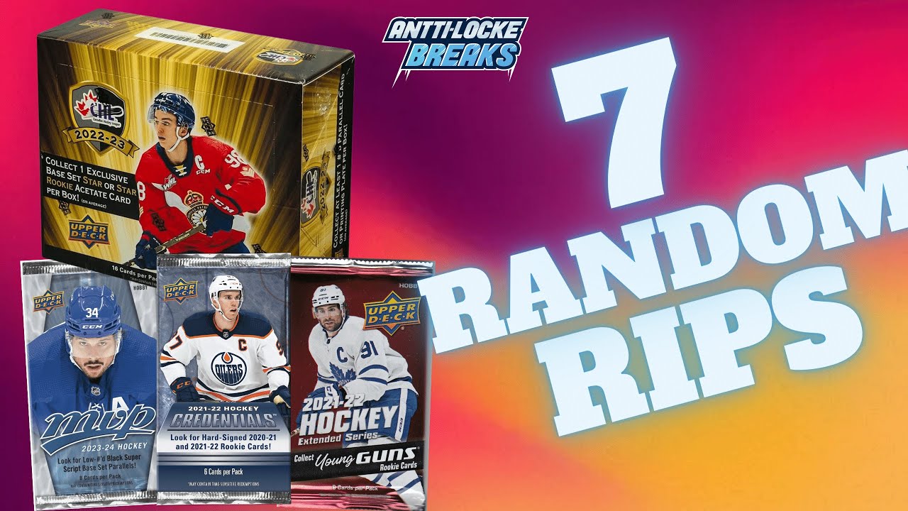 "Future 1st Overall Pick?!" - 7 RANDOM RIPS (Random Hockey Card Packs ...