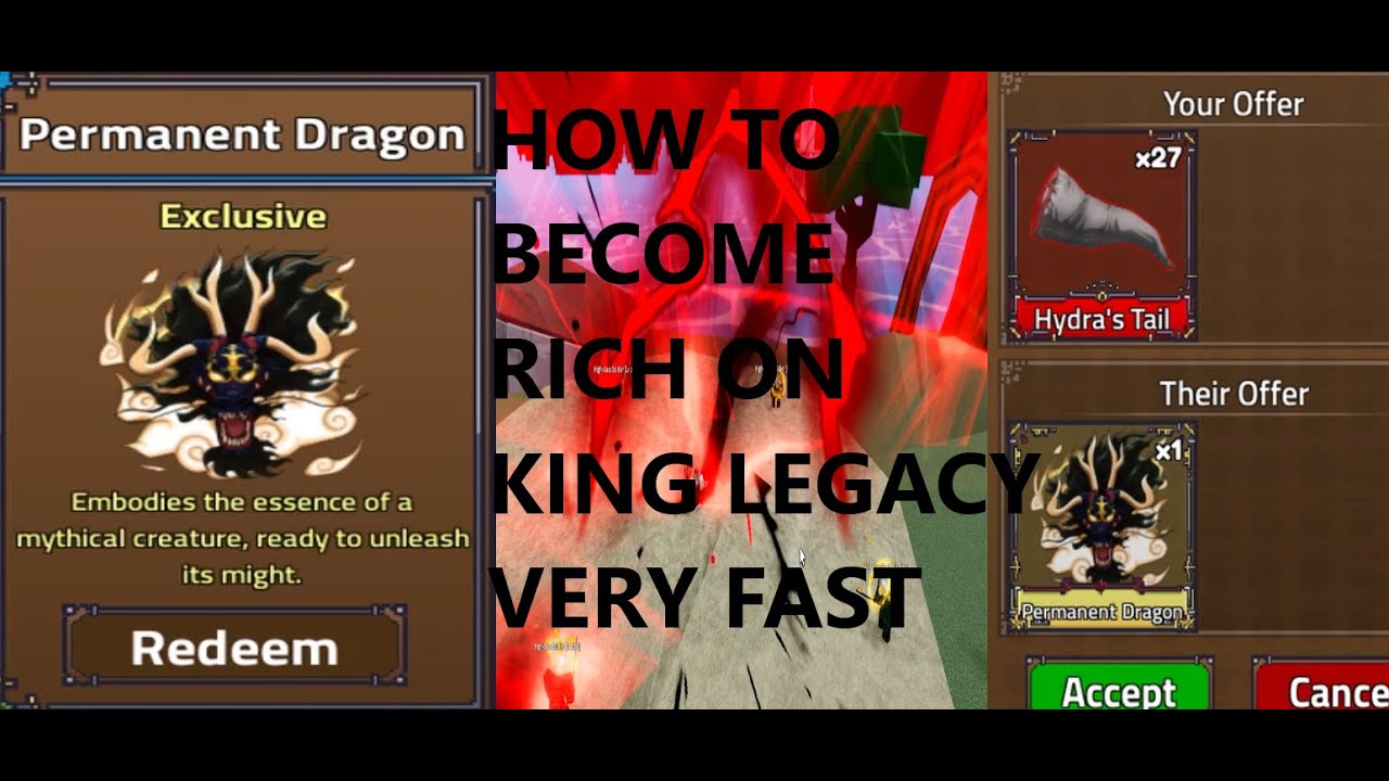 HOW TO BECOME RICH ON KING LEGACY VERY FAST - YouTube