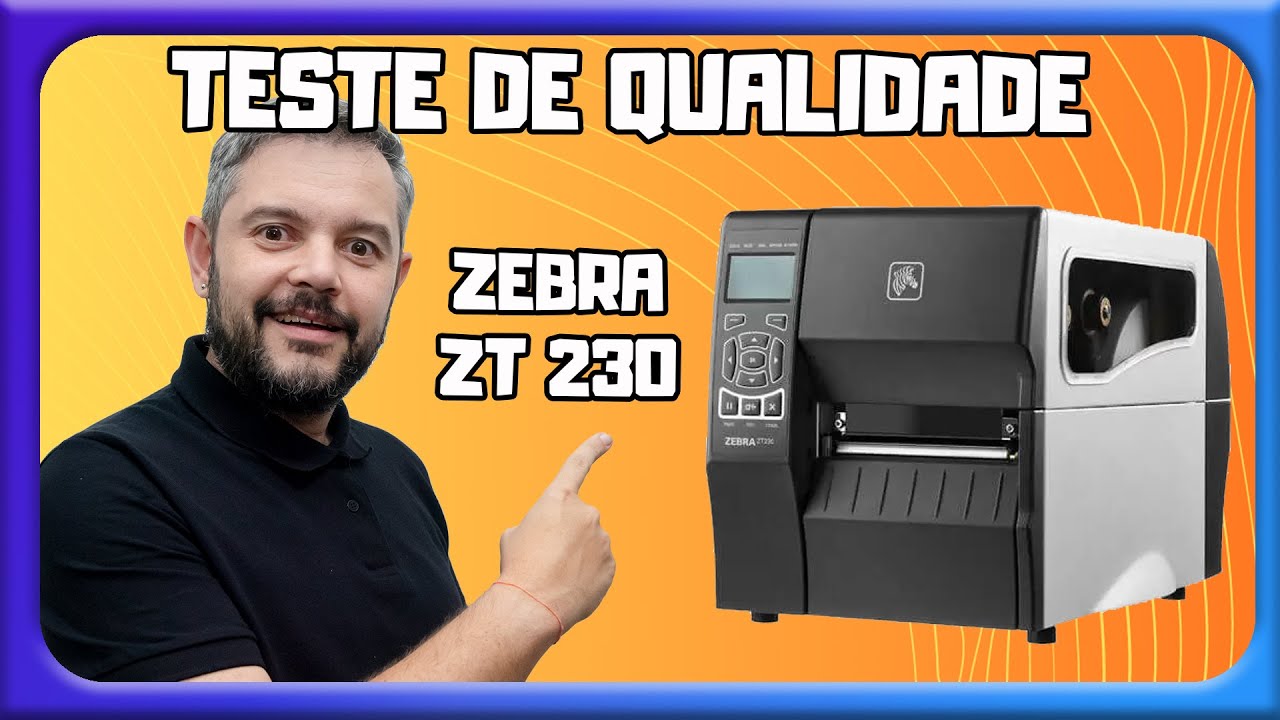 Como imprimir um teste de qualidade na Zebra ZT 230 - YouTube