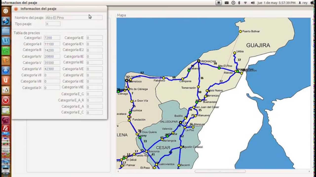 Aplicacion de mapas, usando grafos y Dijkstra - YouTube