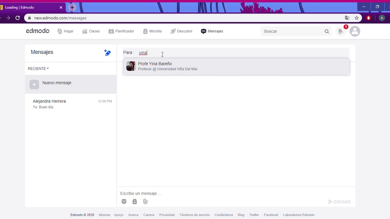 Video tutorial, cómo enviar mensajes en edmodo. - YouTube
