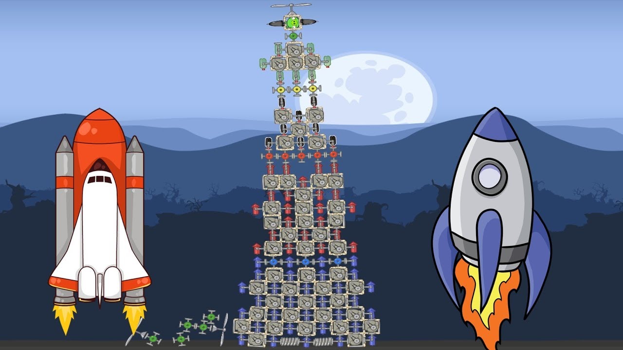 Bad Piggies - INTERESTING BIGGET SPACE NASA ROCKET EVER! - YouTube