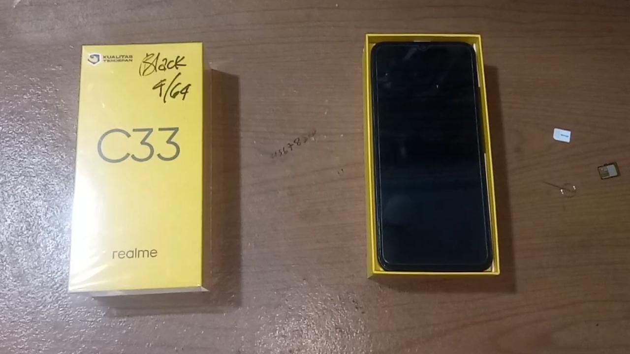 Realme C33 Ram 4GB Internal 64GB : How To Instal Insert Sim Card And ...