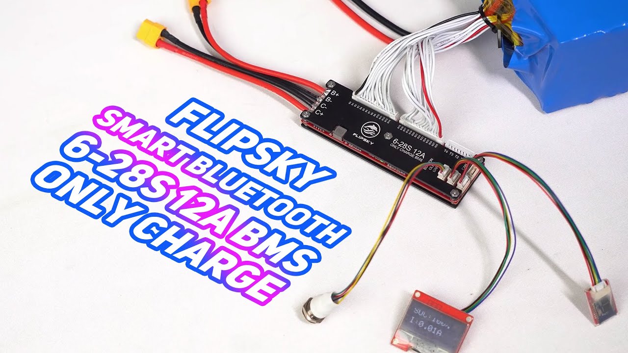 Flipsky Smart Bluetooth 6-28S 12A BMS Only Charge Tutorial - YouTube