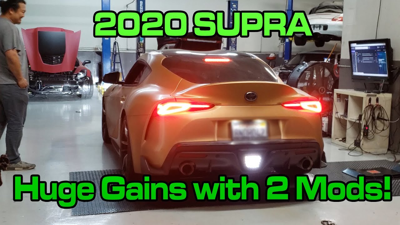 2020 Supra Makes Big Gains with 2 mods! - YouTube
