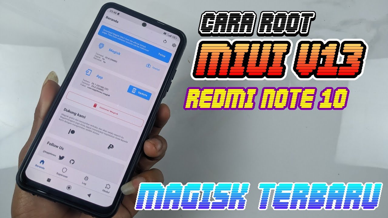 Cara Root Xiaomi Redmi Note 10 Miui 13 Terbaru - YouTube