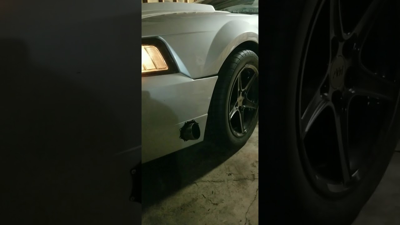 Turbo 2v with bumper exit exhaust - YouTube