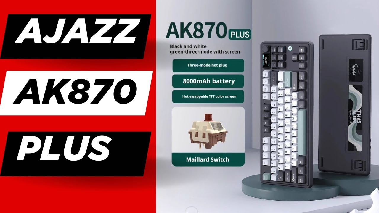 AJAZZ AK870 Plus Is The MOST INSANE Mechanical Keyboard For Typing Test ...