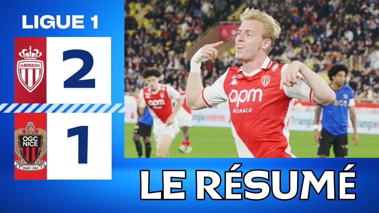Monaco vs Nice | 2-1 | Highlights | Ligue 1 2024-25 | monaco nice - YouTube