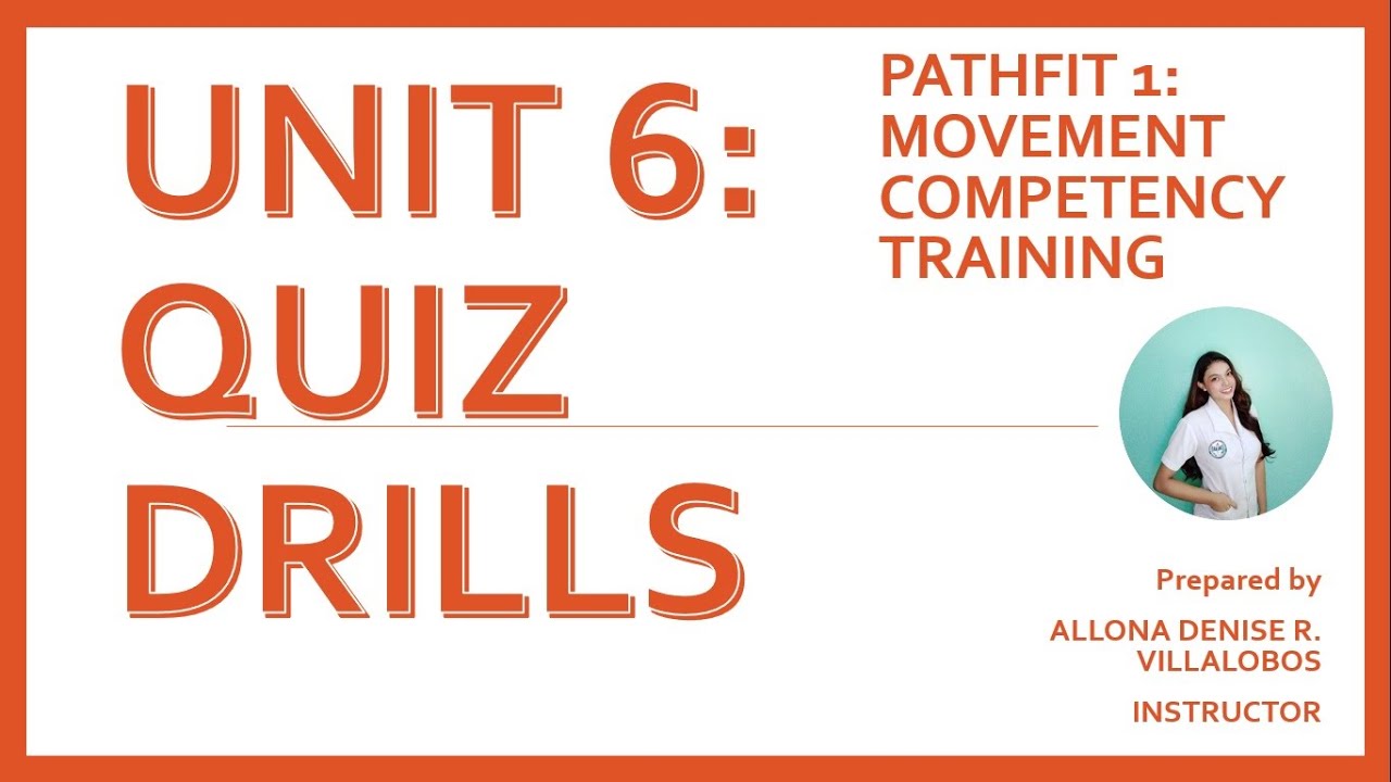 PATHFIT1 UNIT 6 QUIZ DRILLS - YouTube