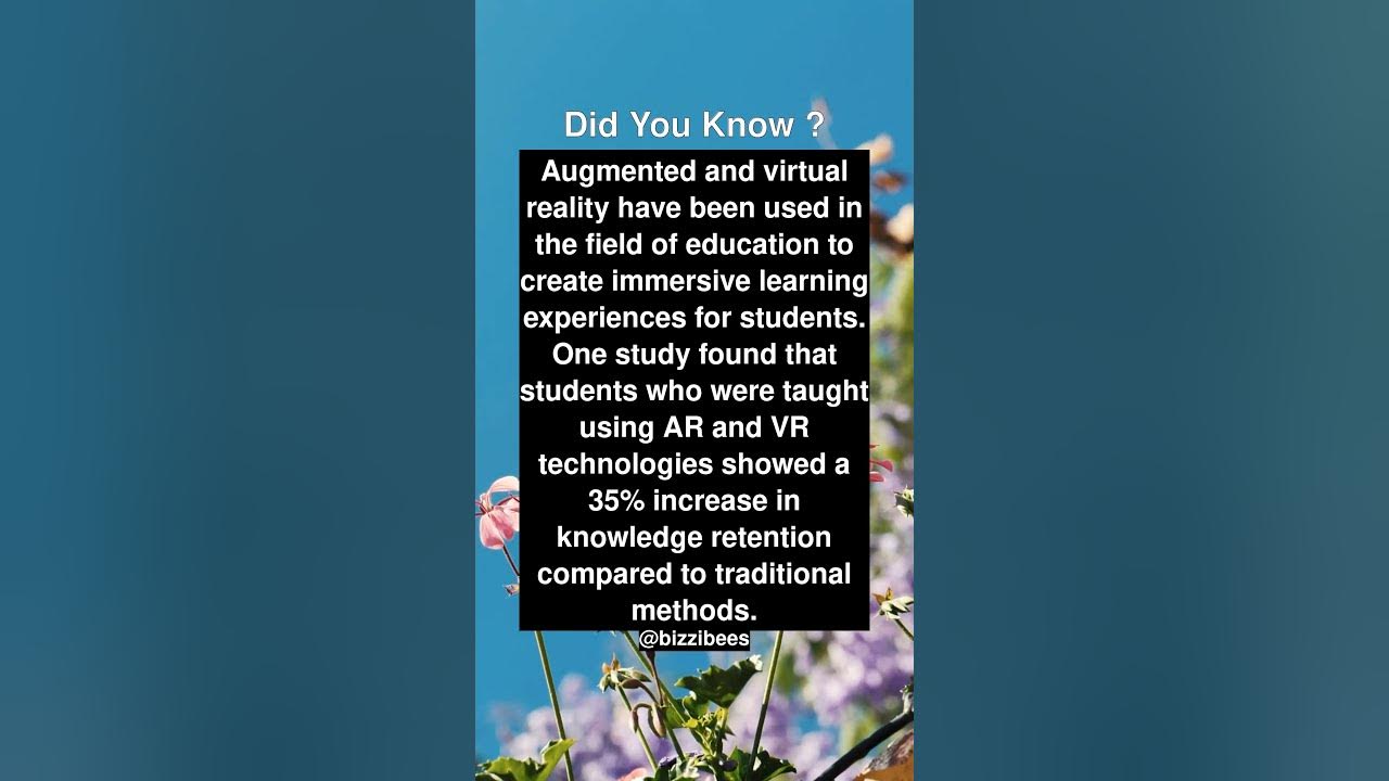 Did You Know Facts - Augmented and Virtual Reality - YouTube