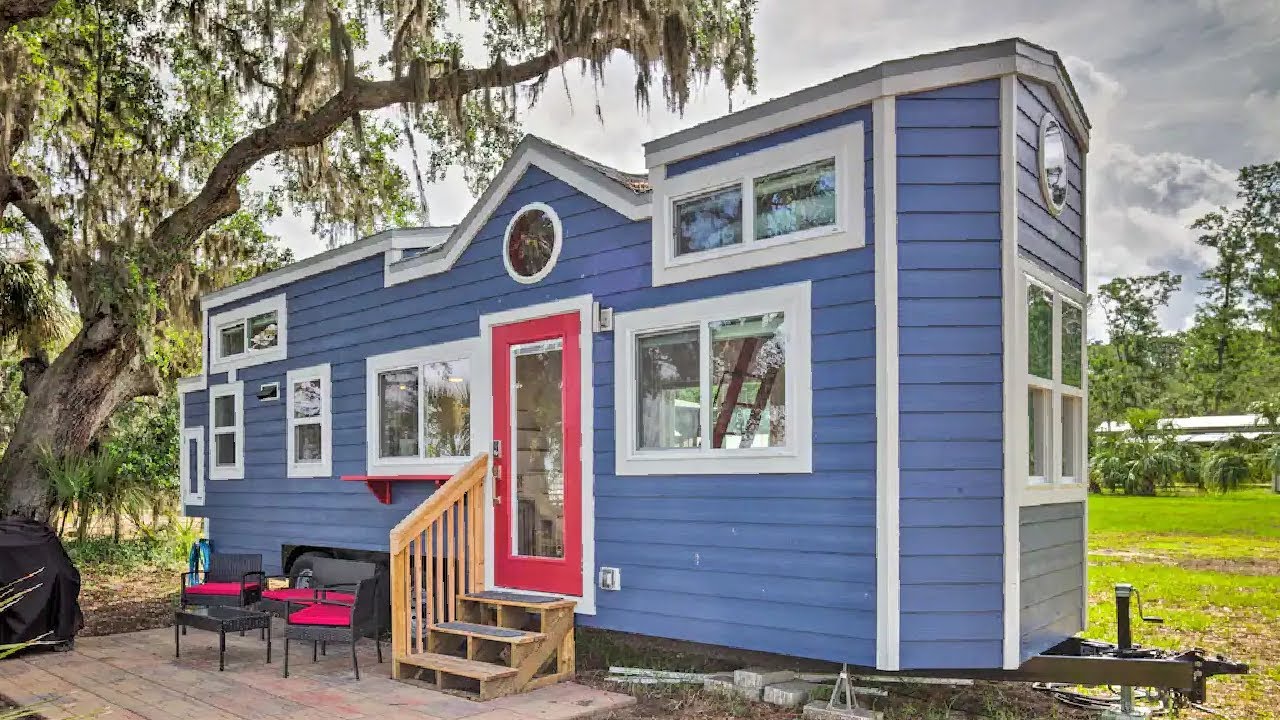 Absolutely Gorgeous Waterfront Tiny House with Private Dock - YouTube